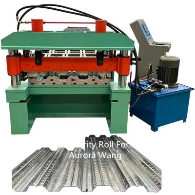 China 1220mm Floor Decking Roll Forming Machine CE Floor Tile Making Machine for sale