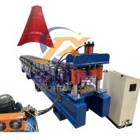 China Ppgi Galvanized Roof Ridge Cap Roll Forming Machine Colour Coated for sale