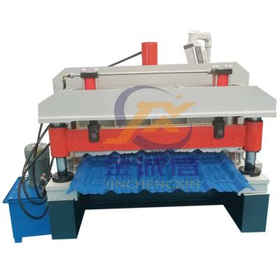 China Stable Transmission Glazed Tile Forming Machine 8-12m/Min Forming Speed for sale