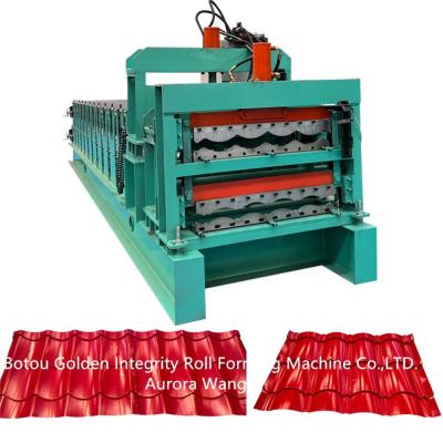 China JCX 1200mm Tile Making Machine Roofing Panel Roll Forming Machine for sale