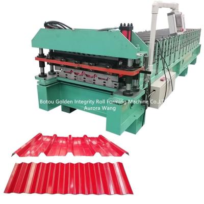 China 12m/Min Metal Roofing Roll Former ISO9001 CE Tile Forming Machine for sale