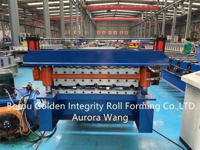 China Double Layer Cold Roll Forming Machine 12-18m/min G235 grade steel for sale