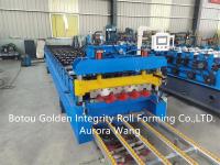 China Color Coated Galvanized Roofing Sheet Profile Machine 3 m/min for sale