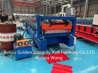China Zinc Roof Panel Roll Forming Machine  5.5 KW PLC Control System for sale