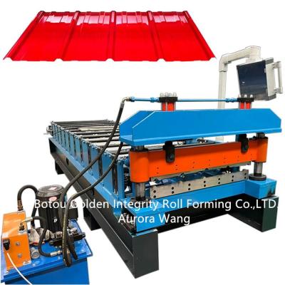 China 15m/Min Roof Panel Roll Forming Machine Welded Sheet Structure for sale