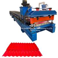 China Buildings Metal Roof Corrugated Sheet Roll Forming Machine ISO9001 CE for sale
