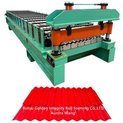 China Metal Corrugated Roof Sheet Roll Forming Machine Cold Galvanizing Line for sale