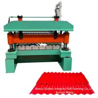 China 10-20m/min Corrugated Plate Roll Forming Machine PLC Iron Roof Sheet Making Machine for sale