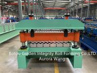 China 10-20m/min Corrugated Plate Roll Forming Machine PLC Iron Roof Sheet Making Machine for sale