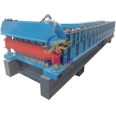 China 380V 50Hz 3phases Roofing Roll Forming Machine Delta PLC Control for sale