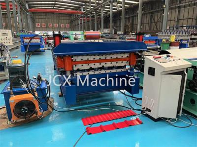 China 5.5kW Double Layer Forming Machine , Corrugated Roof Color Steel Roll Forming Machine for sale