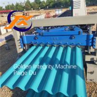 China Big Wave Corrugated Sheet Roll Forming Machine For Steel Warehouse for sale