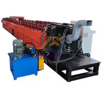 China PLC Roof Ridge Cap Roll Forming Machine  0.5-0.8mm Downpipe Roll Forming Machine for sale