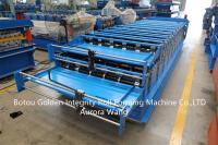 China Double layer deck roof plate sheet panel tiles roll forming making machinery roll forming machine for sale