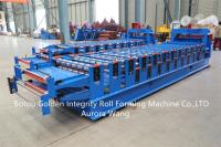 China Customized Double Rib Layer Trapezoidal Sheet And Corrugated Tile Roof Roll Forming Machine for sale