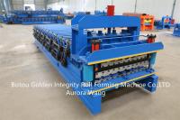 China Combined double layer building material machinery Trapezoidal roof tile building material roll forming machine for sale