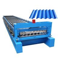 China 750 type Aluminum steel Trapezoidal Cladding Wall Panel Roll Forming Machine for sale