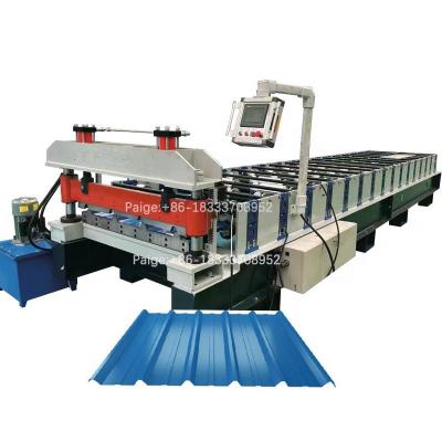 China Metal Roofing R Panel Profile Roll Forming Machine Metal Roof Panel Machine for sale