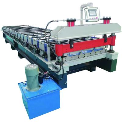 China R Panel Ag Panel Corrugated Roof Sheet Making Machine Double Layers for sale