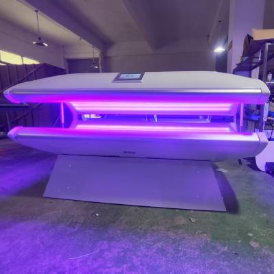 China 2025 Lying Down Home Tanning Bed Booth Taning Machine Solarium Sunbed For Skin Tanning UV Tanning Machine Whole Sale Commercial Sunless Sunbed Standing Solarium for Tanning Salon Beauty Equipment. for sale