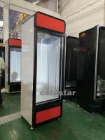 China Supermarket 450L Glass Door Vertical Freezer Showcase for sale