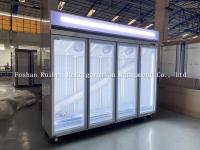 China Supermarket Refrigeration Equipment 1 2 3 4 Doors Vertical Display Fridge Cooler for sale
