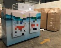 China Used outdoor ice bag storage freezer for sale,100 Cu. Ft. Double Doors Cold Wall Type for sale