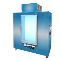 China Glass Door Indoor Ice freezer , Auto Defrost Commercial Ice Bagged Stroage Room for sale