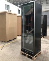 China Glass Door Drinks Fridge Soft Drink Beer Refrigerated Display Coolers Upright Single Door Cooler for sale
