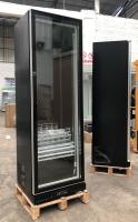 China Glass Door Drinks Fridge Soft Drink Beer Refrigerated Display Coolers Upright Single Door Cooler for sale