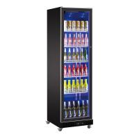 China Bar Beer Beverage Display Refrigerator Full Glass Door With LED Lights for sale