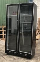 China Fan Cooling Glass Door Upright Refrigerator For Sell Monster Energy Drink Display Fridge for sale