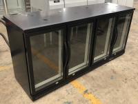 China Commercial Beer Fridge 4 Glass Door Mini Drink Fridge Beer Cooler Fridge Freezer for sale