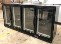 China Commercial Beer Fridge 4 Glass Door Mini Drink Fridge Beer Cooler Fridge Freezer for sale