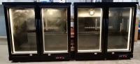 China Triple Glass Door Back Bar Display Cooler for sale