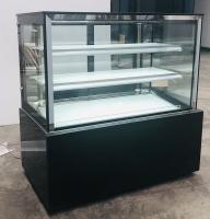 China 5ft Square Refrigerated Pastry Showcase , Glass Door Cake Display Fridge for sale