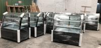 China 1.8m Black Color Cake Showcase Stainless Steel Bakery Display Refrigerator for sale