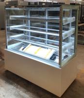 China 5ft Square Glass Pastry Cake Display Refrigerator for sale
