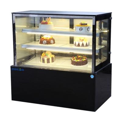 China 4ft Commercial Cake Display Fridge With Back Sliding Glass Door 1200*660*1200mm for sale