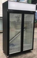 China Supermarket Refrigerated Showcase Commercial Glass 2 Doors Cooler for sale