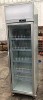 China Commercial Plug In Upright Cooler And Freezer Glass Door Display Showcase for sale