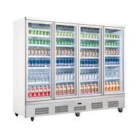 China Bottom Mount Commercial Beverage Refrigerator , 4 Doors Display Freezer for sale