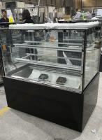 China Dessert Cake Showcase Bakery Display Refrigerator with Marble Base Fan Cooling for sale