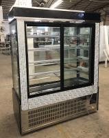 China 1.8m Bakery Glass Showcase With Optional Led Lighting Bottom Mount Type for sale