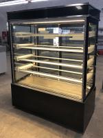 China 1.5m Bakery Glass Showcase , Vertical Dessert Cake Pastry Chocolate Display Fridge for sale