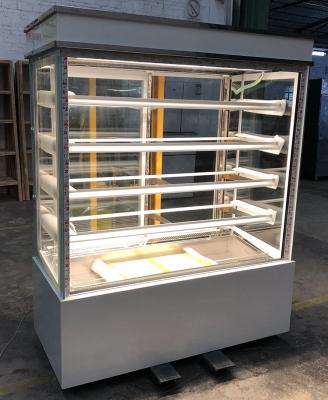 China 1.5m Bakery Glass Showcase , Vertical Dessert Cake Pastry Chocolate Display Fridge for sale