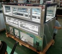 China 1.5m Drawer Chocolate Display Cabinet , Square Glass Commercial Cake Fridge for sale