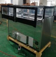 China 1.5m Drawer Chocolate Display Cabinet , Square Glass Commercial Cake Fridge for sale