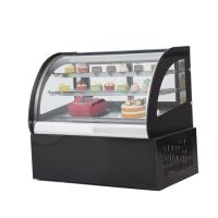 China Curved Glass Mini Cake Showcase , Fan Cooling Bakery Display Showcase for sale