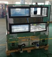 China Stainless Steel Bakery Glass Showcase , Display Refrigerated Cabinet For Supermarkets for sale